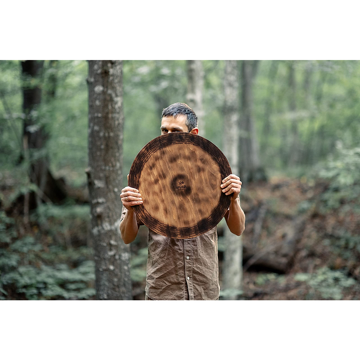 Sound Healing Tool "Water-Fall Disk" 20 inch | Meditative Water Sound | Wooden Ocean Drum | Relaxing Sound for Meditation | Rain Drum for Sound Bath