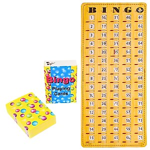 MR CHIPS Jam-Proof Master Board Bingo Card Slide with Shutters Plus Deck of Calling Cards