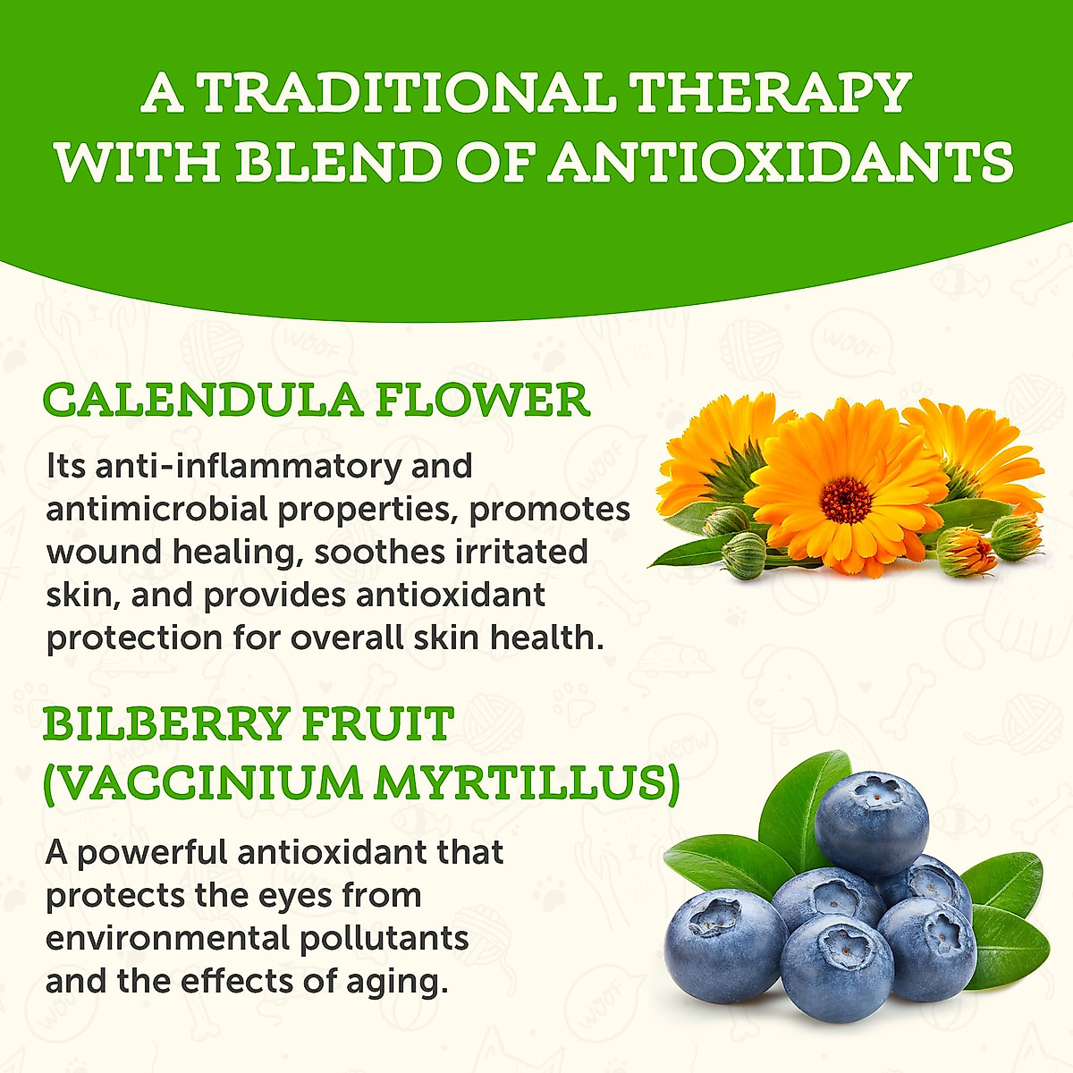 Animal Essentials Eye Defense for Dogs & Cats - Eye Support, Ocular Health, Lutein-Rich Formula, Herbal Blend, Bilberry, Calendula - 1 Fl Oz