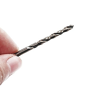 SPKLINE 10 Pcs High Speed Steel Cobalt Drill Bit Set 2 Pcs of Each 1mm(3/64"), 1.5mm(1/16") 2mm(5/64") 2.5mm(3/32") 3mm(1/8") Jobber Length Twist M35 Metal Drill Bit For Stainless Steel And Hard Metal