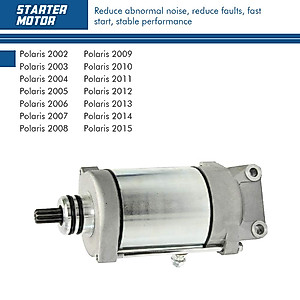 Starter Motor for 4010417 4011584 4012032 4013268 Replace 2002-2015 Polaris ATV Sportsman Ranger 600 700 800
