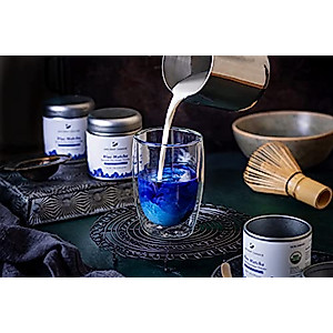 Ancient Choice - Blue Matcha (50 grams) | USDA Organic | Butterfly Pea Flower Powder Tea | Medium Grind | Sun-dried in Thailand | Non-GMO | No Plastic | Non-Plastic Packaging | Gourmet Superfood