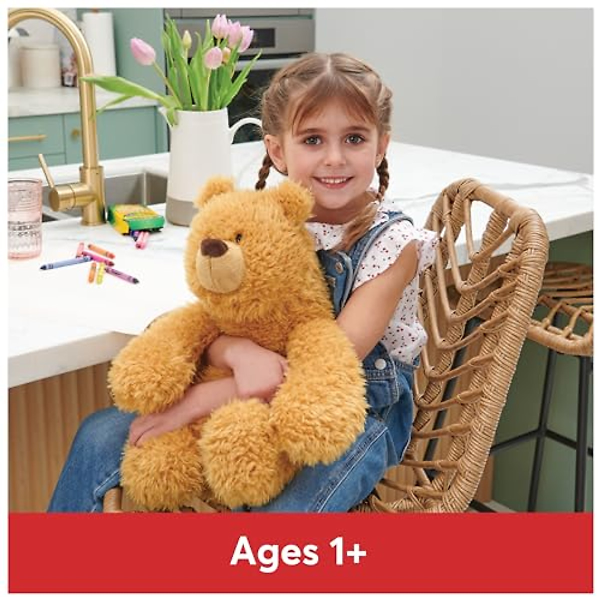 GUND Growler Teddy Bear Classic Large Brown Bear Plush Stuffed Animal Toy, 15”