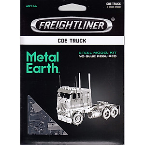 Fascinations Metal Earth Freightliner COE Truck 3D Metal Model Kit