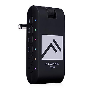 FLAMMA Guitar Headphone Amp Portable with 28 Drum Grooves 14 Built-in Effects 14 Amplifier Models 5 Tone Colors Support Bluetooth USB Audio Recording and Playback OTG Function Home Practice