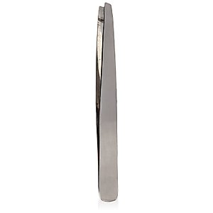 Mehaz Professional Slanted Tweezer MS350 Durable Stainless Steel With Slanted Tips For Precision Gripping In Eyebrow Shaping And Unwanted Body Hair Removal - 3.8 inches