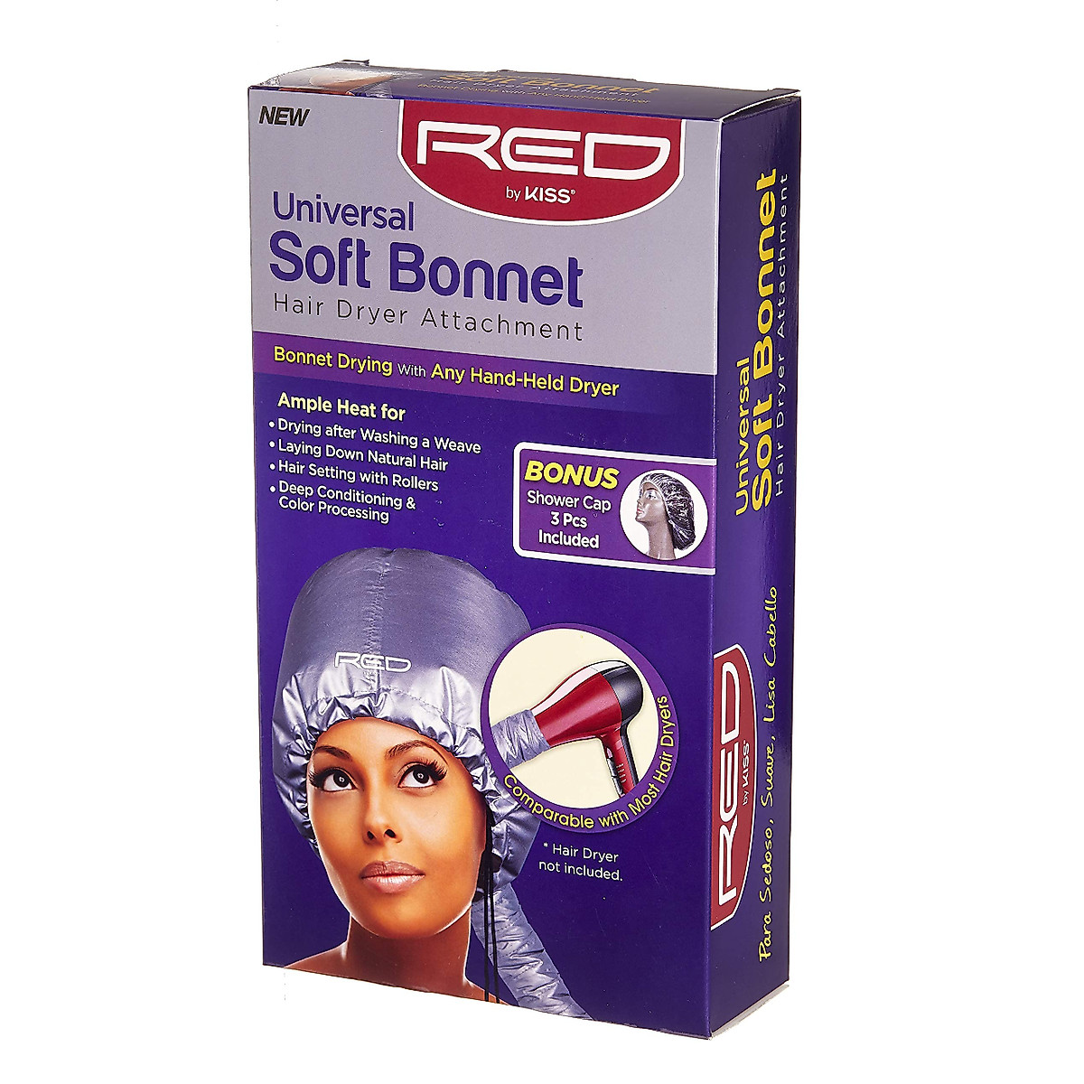 Red by Kiss Universal Soft Bonnet Hair Dryer Attachment