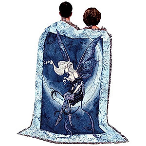 Pure Country Weavers Moonsprite Fairy Blanket by Amy Brown - Gift Fantasy Tapestry Throw Woven from Cotton - Made in The USA (72x54)