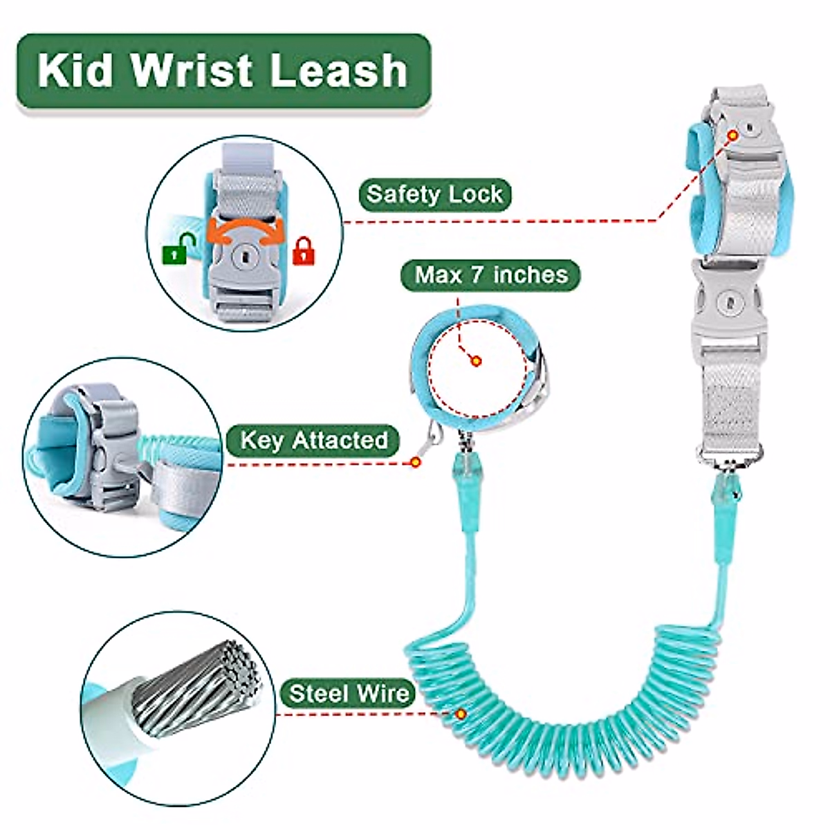 Backpack Leash for Toddlers - Dinosaur Kids Backpack Harness with Leash for 1-5 Years Old Boys Child Backpack Leash…