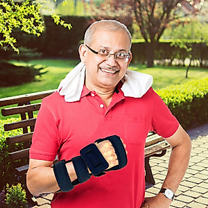 SterlaTech Stroke Hand Brace | Resting Hand Splint RIGHT HAND Large | Corrective Support