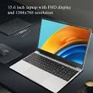 15.6inch Laptop, 1366x768 Full HD Large Screen for Intel J3355CPU CPU Portable Laptop with Numeric Keypad, 8GB RAM 512G ROM, with Camera, Built in Stereo Speakers, Microphone
