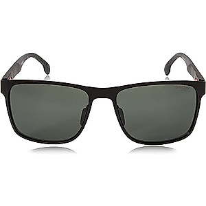 Carrera Men's CA8026/S Square Sunglasses, Matte Black, 57 mm
