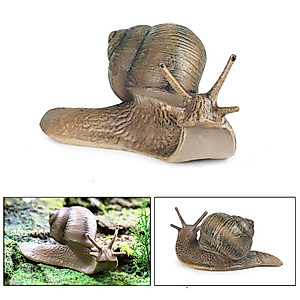 Rich Boxer 8 Pcs Snail Figurines Snail Model Snail Growth Cycle Model Set Plastic Snail Realistic Animal Model for Diorama