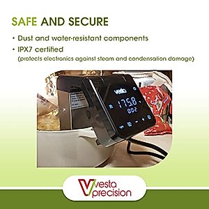 Imersa Elite Sous Vide Cooker with Unique Folding Design | Powerful Pump Immersion Circulator | App Enabled with Big Display | by Vesta Precision