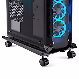 LABOBOLE Computer Tower Stand, PC Tower Stand, CPU Stand with Rolling Caster Wheels, Versatile PC Riser Tower Stand for Floor, Carpet, and Gaming PC Case