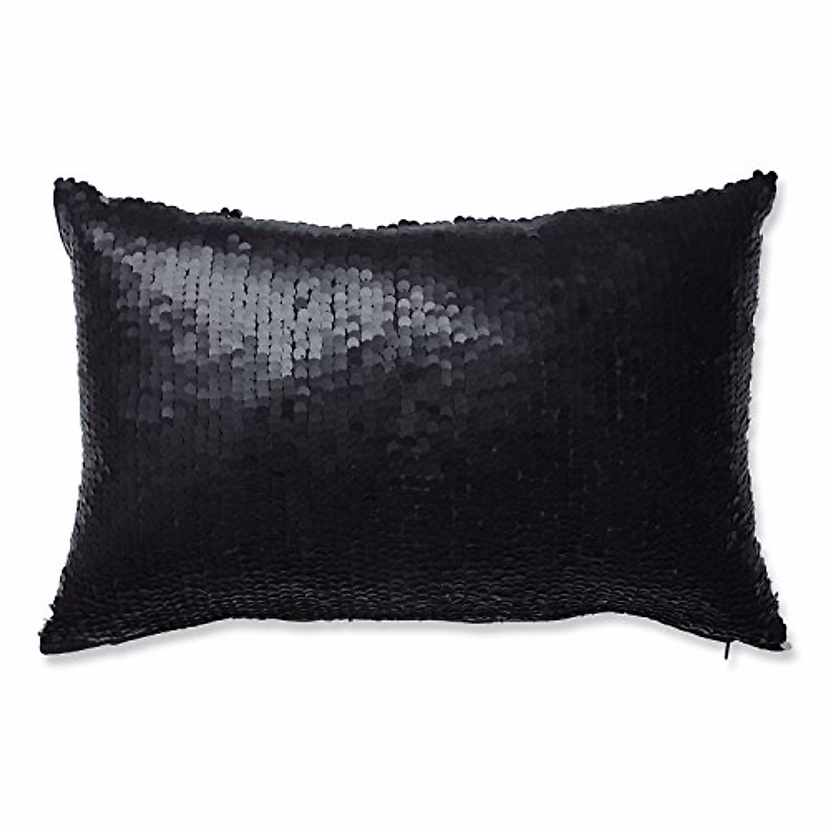 Pillow Perfect Mermaid Black-Silver Rectangular Throw Pillow