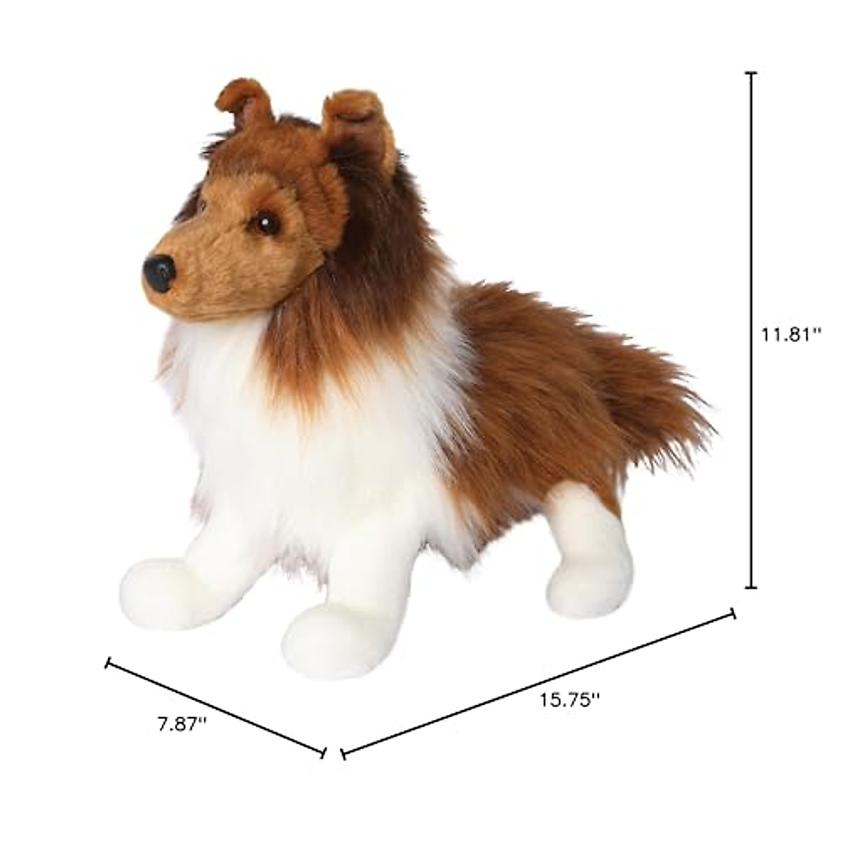 Douglas Whispy Sheltie Dog Shetland Sheepdog Plush Stuffed Animal