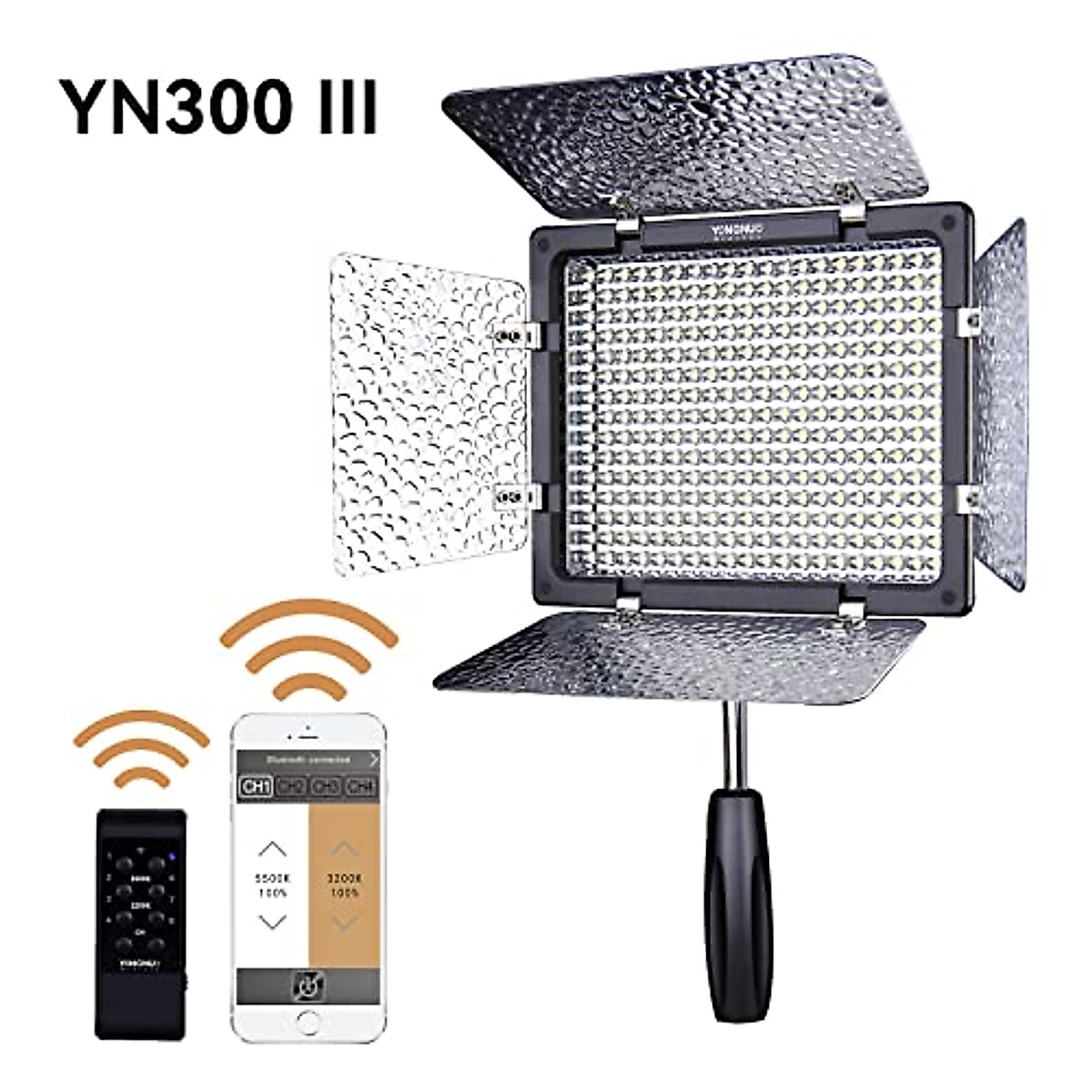 YONGNUO YN300 III LED Video Light with 5600k Color Temperatur e and Adjustable Brightness for Canon Nikon Pentax Olympus Samsung