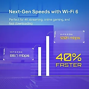 TP-Link WiFi 6 Router AX1800 Smart WiFi Router (Archer AX20) – 802.11ax Router, Dual Band Gigabit Router, Parental Controls, Long Range Coverage