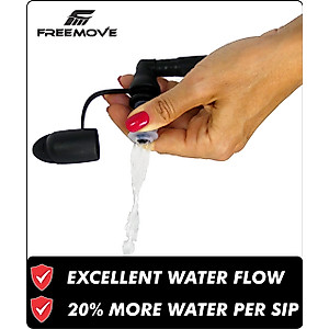 Hydration Water Bladder Bite Valve Mouthpiece Replacement - Leak-Proof, Easy-to-Use Pull/Push Shutoff Valve with Dust Cover - Compatible with Hiking Water Backpack with Bladder or Hydration Pack