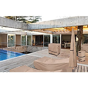 ULTCOVER Waterproof Patio Cool Bar Table Cover 19.5”(D) for Outdoor Party Cooler Side Table