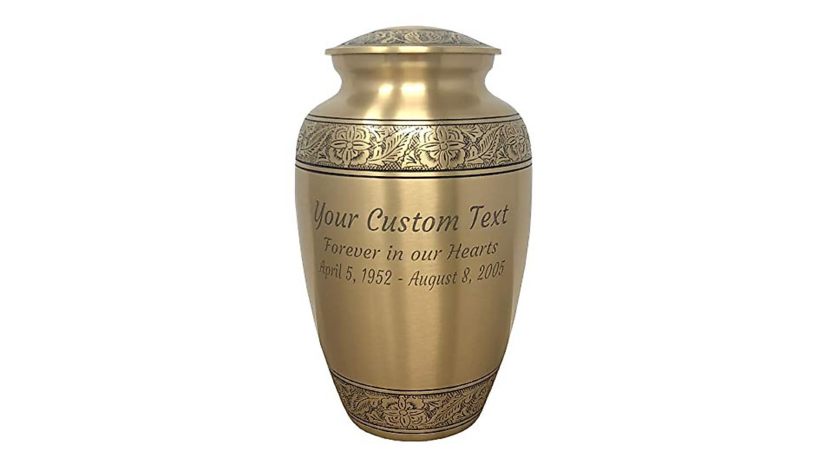 Custom Engraved Bronze Cremation Urn for Adults - Momentful Life