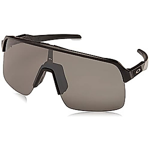 Oakley Men's OO9463 Sutro Lite Rectangular Sunglasses, Matte Black/Prizm Black, 39 mm