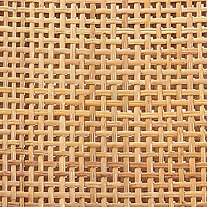 Baxton Studio Lesia Dining Chair Dining Chair Natural Brown Rattan and Walnut Brown Finished Wood 2-Piece Dining Chair Set