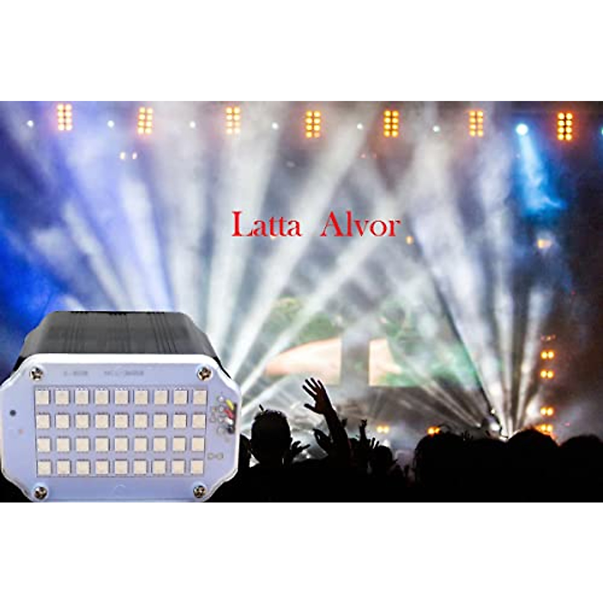 DJ Disco KTV Bars Lights Strobe Lights Stage Light 36 LED Mini Disco LIghts Flash Strobe Lighting with Sound Activated and Speed Control for Party Wedding (multil with a remote control)