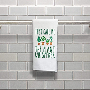 Funny Gardening Gifts They Call Me The Plant Whisperer Plant Gifts Cacti Decor Kitchen Dish Towel