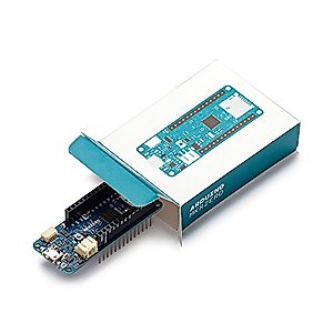Arduino MKR Zero Board [ABX00012] with SAMD21 Cortex-M0+ 32-Bit ARM MCU, Built-in SD Card Slot for Music Playback, 22 Digital I/O Pins, 12 PWM Outputs, 256KB Flash, 32KB SRAM, 3.3V Operating Voltage.