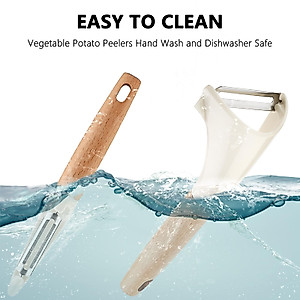 Potato Peelers Stainless Steel Swivel Peelers Y-Shaped and I-Shaped Peeler Set of 2,Vegetable Carrot Fruit Peelers for Kitchen