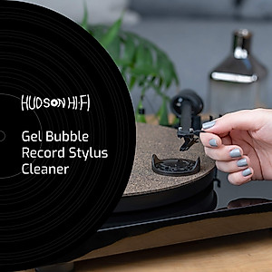 Turntable Stylus Cleaning Gel - Anti-Static & Zero-Dust LP Cartridge Needle Cleaner for Turntable - Easy to Use Gel Bubble Stylus Cleaner for Record Needles - Vinyl Record Cleaning Kit Accessories