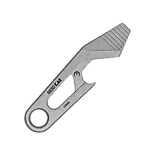 Kershaw Recap Keychain Bottle Opener, Gray Multi Tool with Bottle Opener, Pry Bar, and Flathead Screwdriver Tip, Fits Key Ring, Size of a House Key