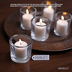 Hosley’s Set of 72 White Unscented Votive Candles