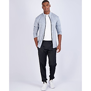 3 Pack: Men’s Quick Dry Fit Long Sleeve Full Zip Up Workout Running Jacket Fitness Sports Casual Outdoor Hiking Performance Active Athletic Wicking Track Hybrid Golf Windbreaker Sweatshirt Set 8, L