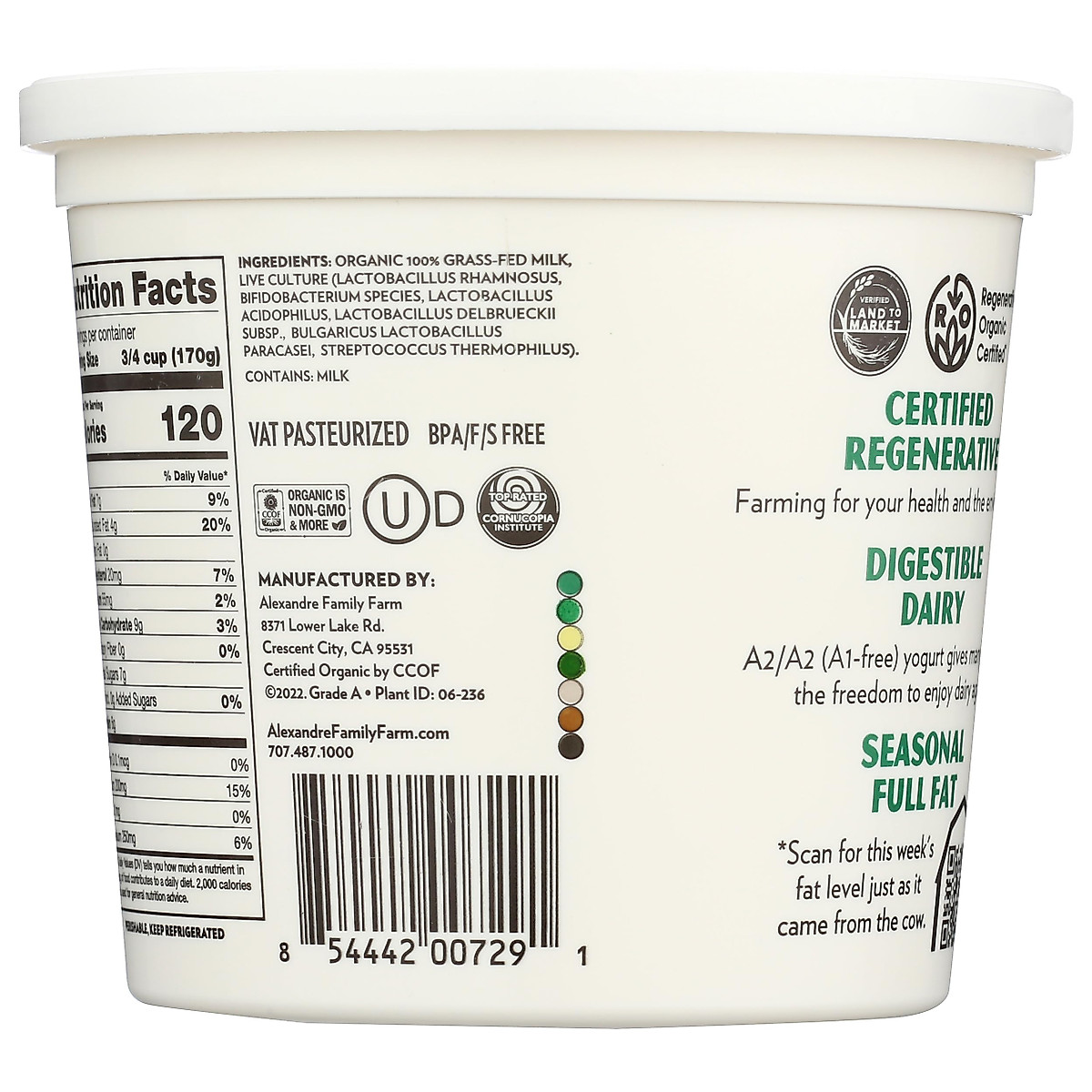 YOGURT OG A2A2 GRASS FED