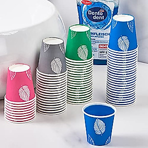 KGKTU 600 Pack 3oz Disposable Paper Cups, Small Disposable Cups, Colorful Small Mouthwash Cups, Mini Paper Cups for Parties, Picnics, Barbecues, Travel and Events