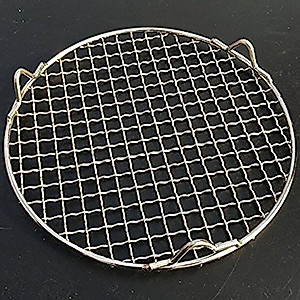 Fivebop Round Cooling Rack Stainless Steel Cross Wire Barbecue Grill Net Racks with 3 Legs for Cooking Baking Steaming (8.25 inches)