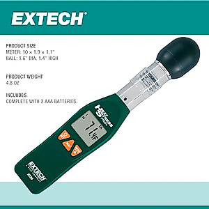 Extech HT30 Heat Stress WBGT Meter , black