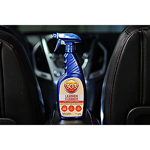 303 Leather Cleaner - Step 1: Cleans & Preps - Safe for Use On Finished & Unfinished Leathers - Cleans Tough Stains - pH Balanced - No Harmful Silicones, 15.5 fl. oz. (30230CSR) Packaging May Vary