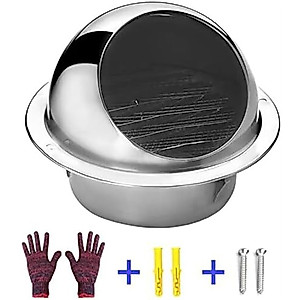 NANZU Louvered Grille Cover, Dryer Vent Cover, Louvered Vent Hood, 45° Slanted Blinds, It Can Be Used As Water Heater Outlet Cap, Roof Outlet Pipe Rain Cap, Chimney Flue Cap (Size : 150mm)