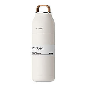 Travel Water Bottle Stainless Steel Thermos Bottle Thermal Cup Vacuum Flask 350ml Coffee Insulated Cup Thermo Mug 6-12 Hours (white,350ml)