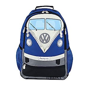 BRISA VW Collection - Volkswagen Samba Bus T1 School, Travel Backpack (L/Blue)