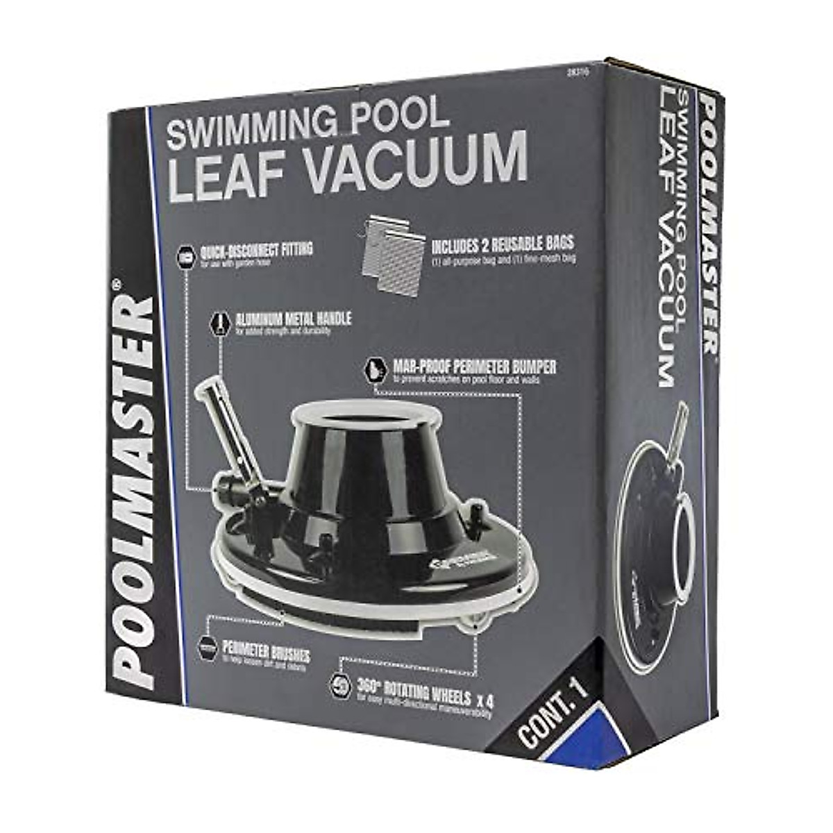 Poolmaster 28316 Swimming Pool Leaf Vacuum, Premier Collection
