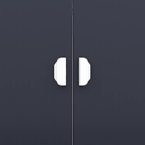 NBTiger 9.1’ x 10.5’ Large Outdoor Storage Shed, Sturdy Utility Tool Lawn Mower Equipment Organizer for Backyard Garden w/Gable Roof, Lockable Sliding Door, Vents, Floor Frame - Dark Grey