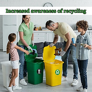 Sibba Recycling Stickers Trash Bin Pop Up Cans Garbage 12 PCS Home Kitchen Supplies Indoor Housewarming Pull Out Bin Recycle Outdoor Camping Decorations Inside Backyard Fling Containers Disposal