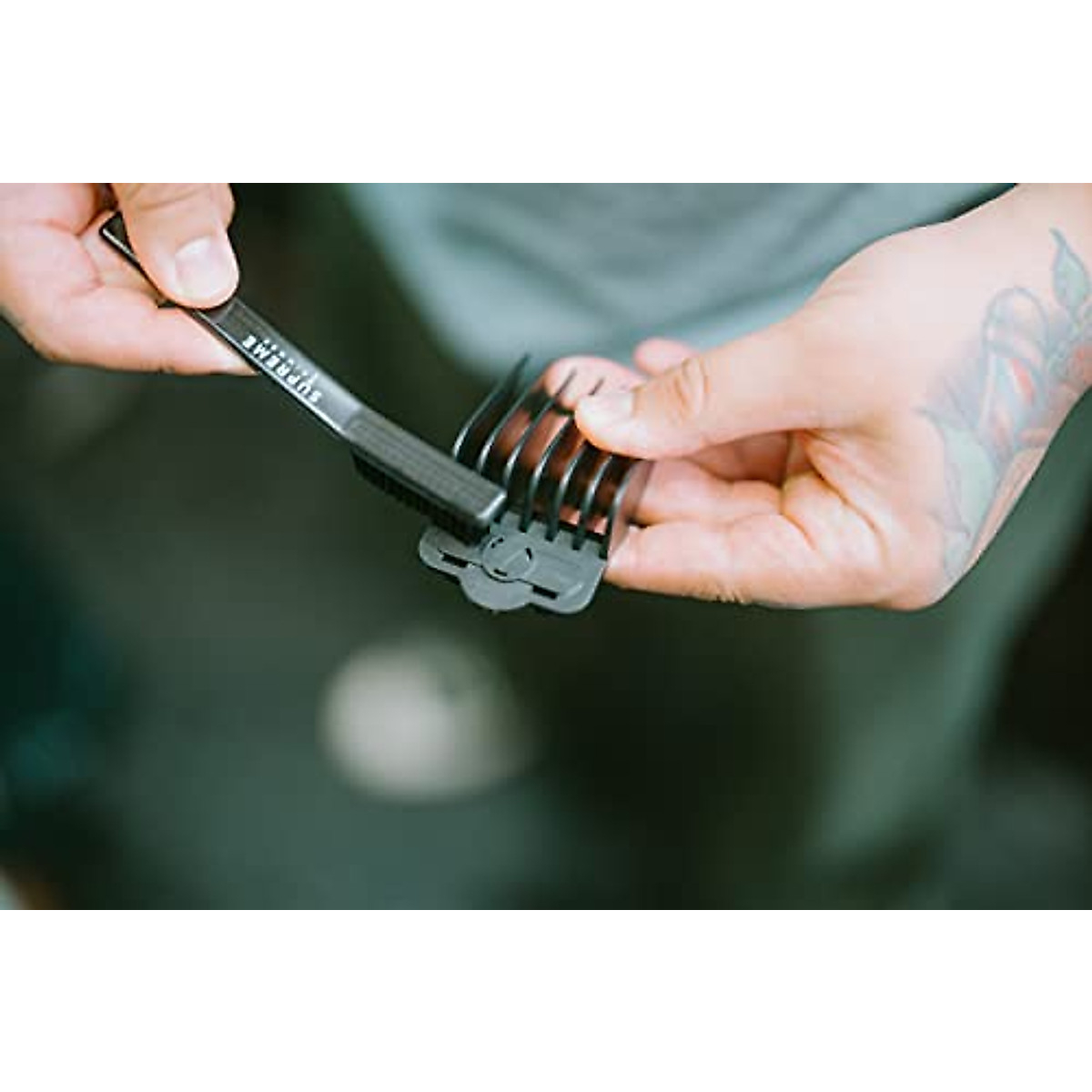 Supreme Trimmer Hair Clipper STC5030 Professional Clipper Set (300 Min Run Time) Cordless Beard Trimmer, Black Pro Clipper Taper Blade