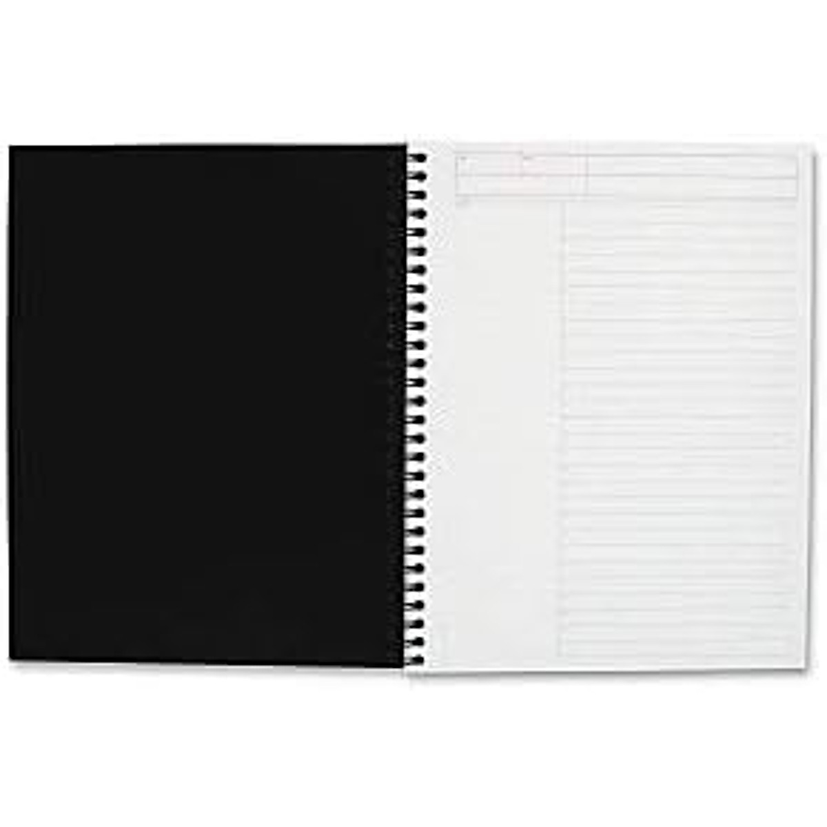 Cambridge 06122 Action Planner Side Bound Business Notebook, 7 1/2 x 9 1/2, Black, 80 Sheets