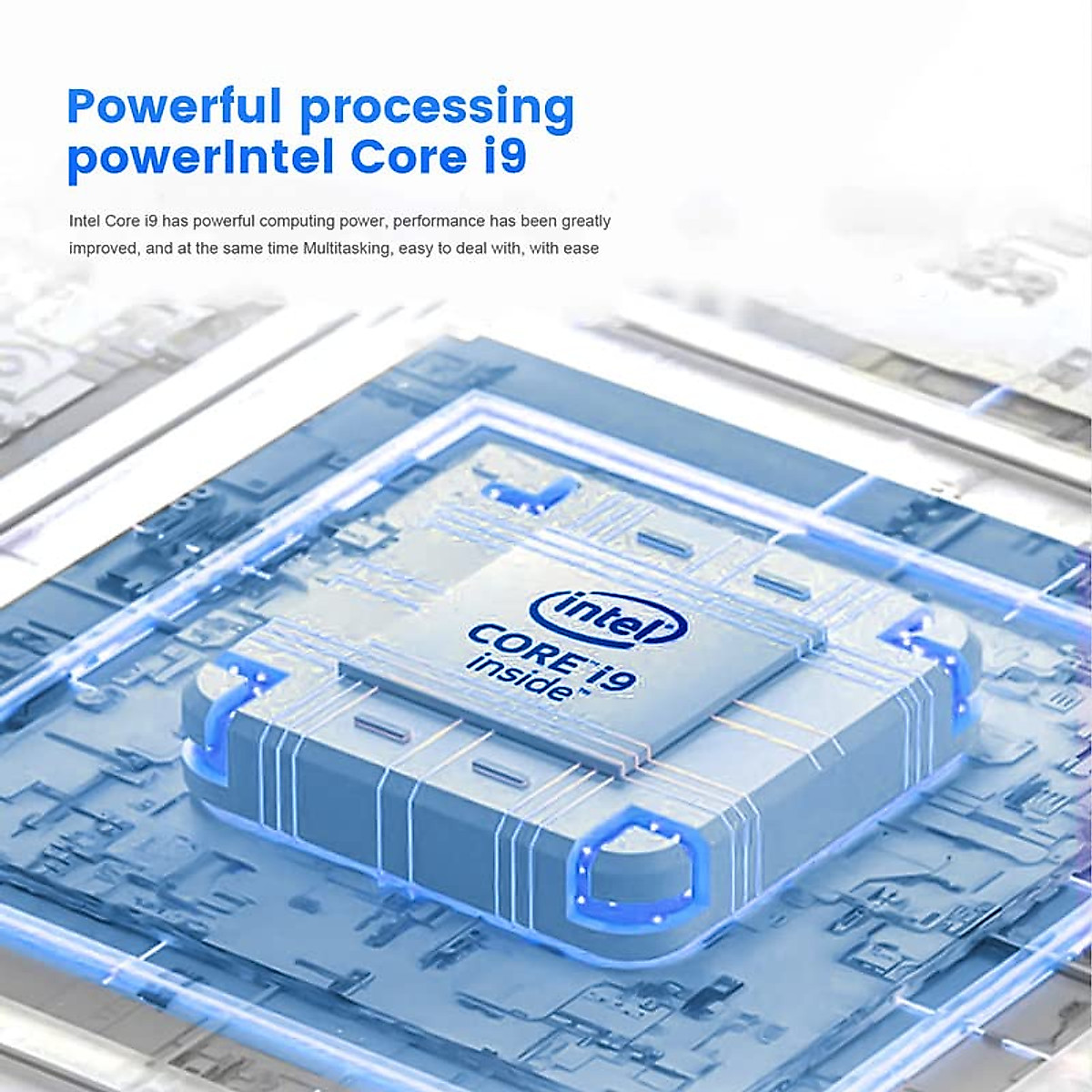 Mini Gaming PC Intel Octa Core I9 11900H Windows 11, Mini Desktop Computer, 32GB DDR4 2TB NVMe Type-C/HDMI/DP 4K HD Output, 7*USB, WiFi 6 BT 5.2